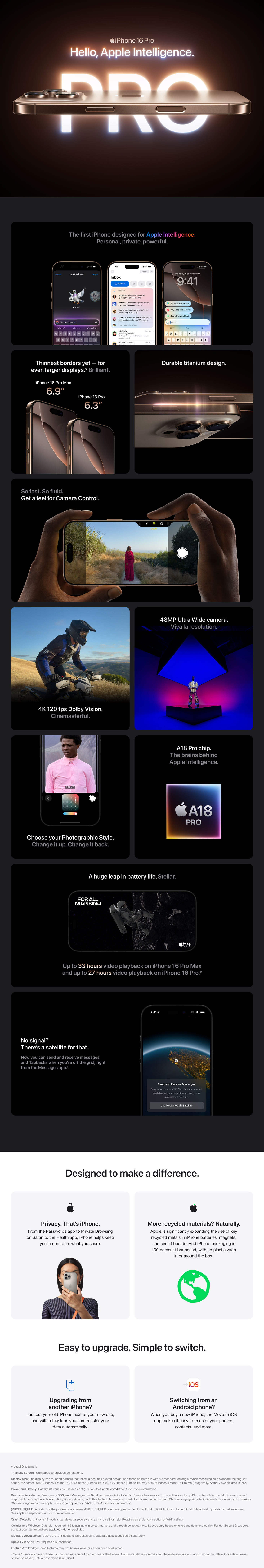 Apple iPhone 16 Pro in Natural Titanium | Spectrum Mobile